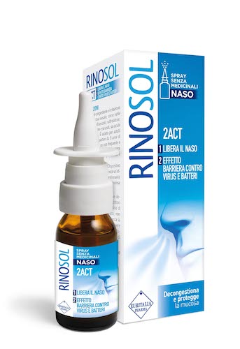 RINOSOL 2ACT - Libera il naso e crea un effetto barriera contro virus e ...