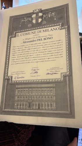 Alessandro Del Bono insignito dell’Ambrogino d’Oro 2025 - IndexMedical